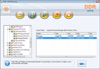 Windows NTFS partition files recovery software recover lost corrupted hard disk data